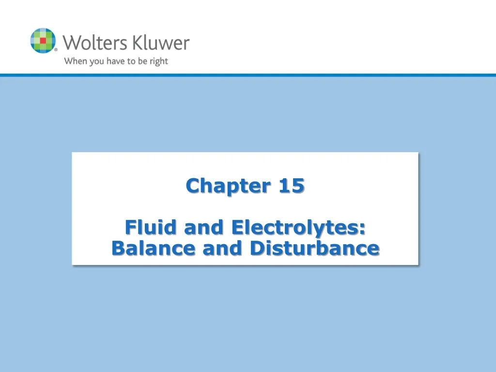 PPT - Fluid and Electrolyte Balance: Essentials for Nursing Practice ...