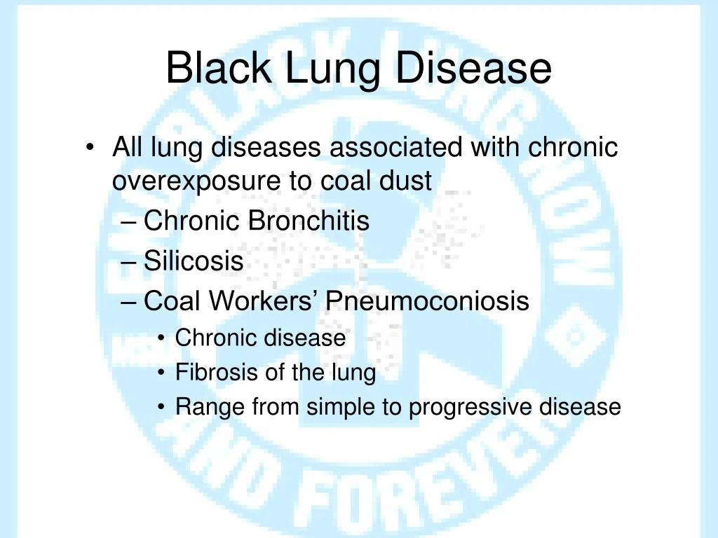 PPT - Black Lung Disease PowerPoint Presentation, free download - ID ...