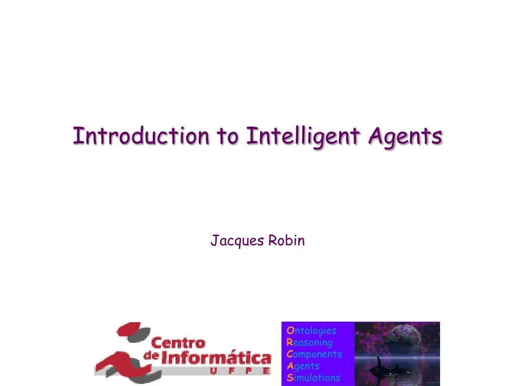 PPT - Introduction to Intelligent Agents PowerPoint Presentation, free ...