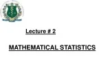 PPT - Mathematical Statistics PowerPoint Presentation, free download ...