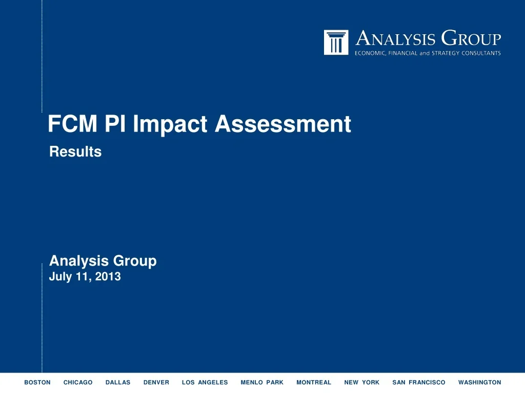 PPT - FCM PI Impact Assessment PowerPoint Presentation, free download ...