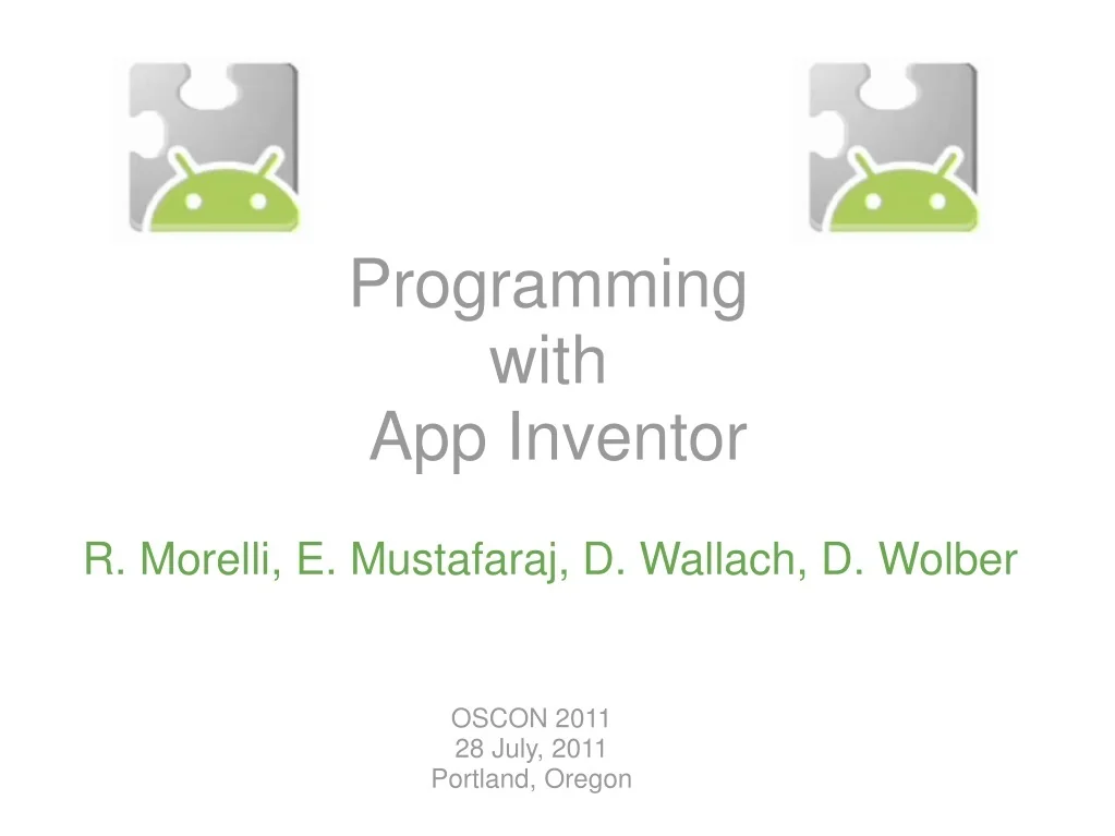 PPT - Programming with App Inventor PowerPoint Presentation, free ...