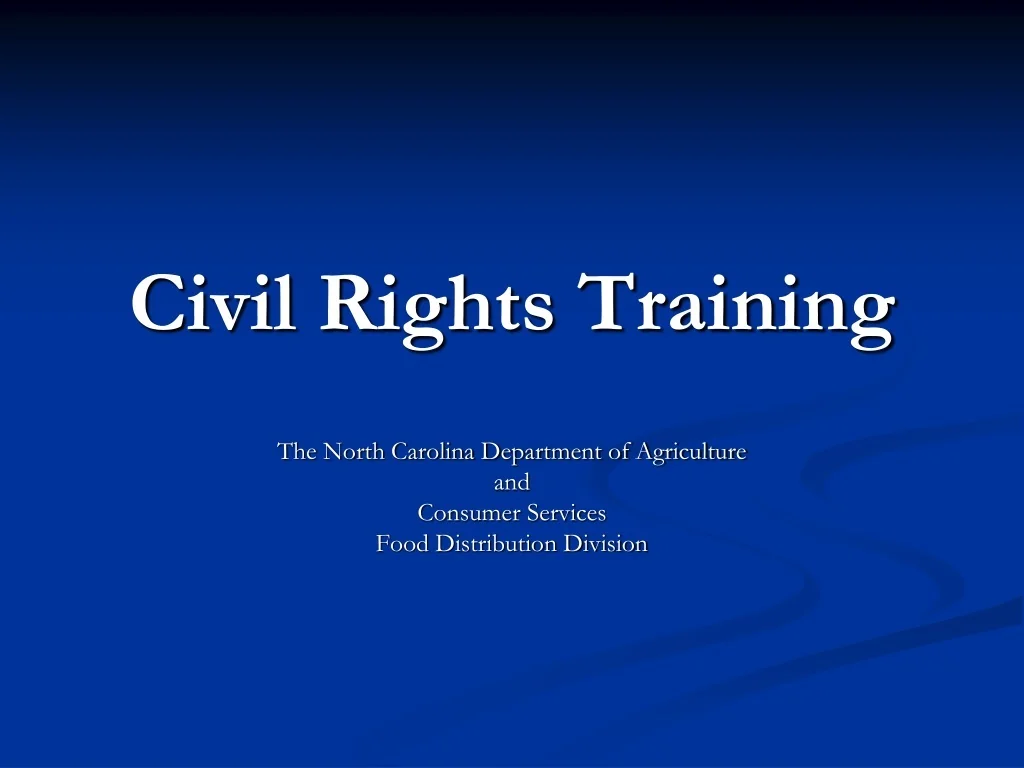PPT - Civil Rights Training PowerPoint Presentation, free download - ID ...