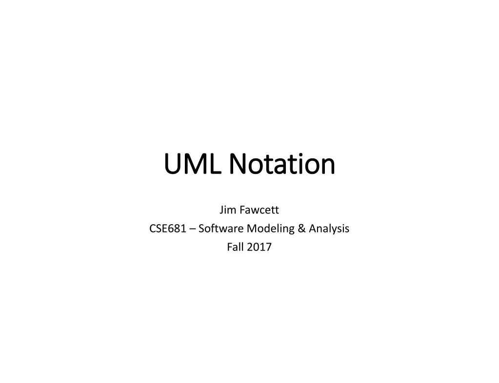 PPT - UML Notation PowerPoint Presentation, free download - ID:9447174