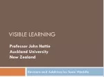 PPT - John Hattie Visible Learning PowerPoint Presentation, free ...