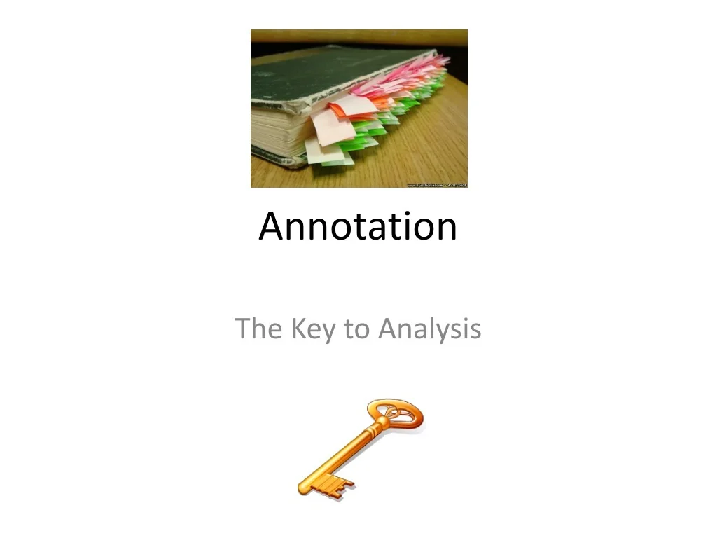 PPT - Annotation PowerPoint Presentation, free download - ID:9453663