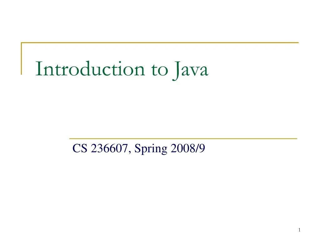 PPT - Introduction to Java PowerPoint Presentation, free download - ID ...