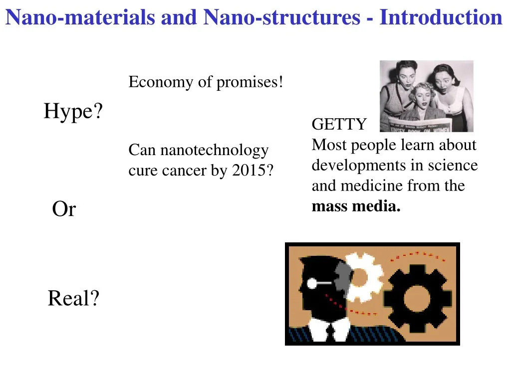 PPT - Nano-materials and Nano-structures - Introduction PowerPoint ...