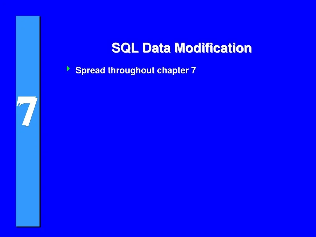 PPT - SQL Data Modification PowerPoint Presentation, free download - ID ...
