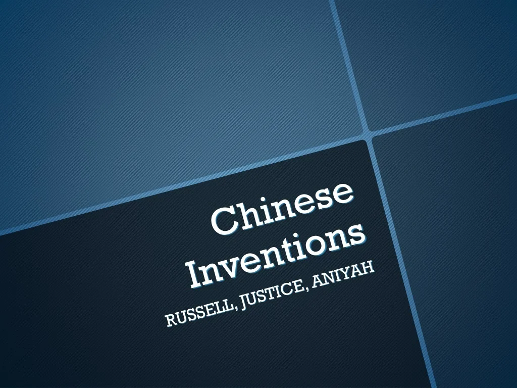 PPT - Chinese Inventions PowerPoint Presentation, free download - ID ...