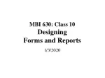 PPT - Chapter 11 Designing Forms and Reports PowerPoint Presentation ...