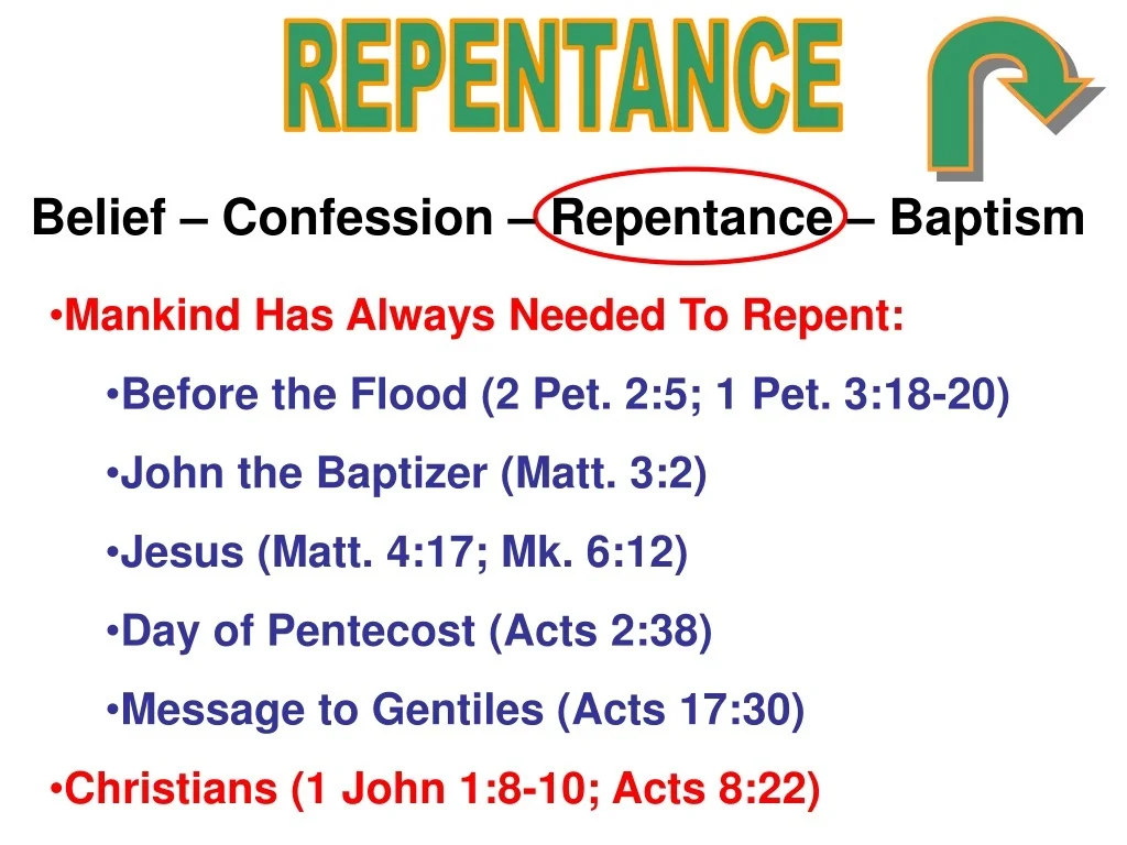 PPT - REPENTANCE PowerPoint Presentation, free download - ID:9460443