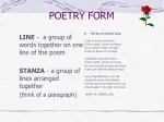 PPT - Form and Structure in Poetry PowerPoint Presentation, free ...