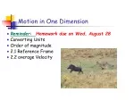 PPT - Motion in One Dimension PowerPoint Presentation, free download ...