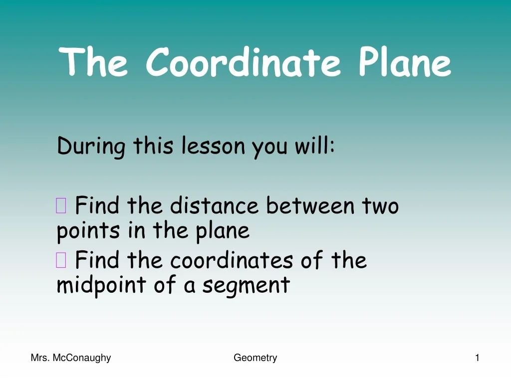 PPT - Exploring Coordinate Geometry: Distance and Midpoint PowerPoint ...
