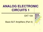PPT - ANALOG ELECTRONIC CIRCUITS 1 PowerPoint Presentation, free ...