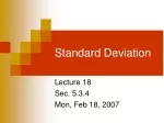 PPT - Standard Deviation PowerPoint Presentation, free download - ID ...