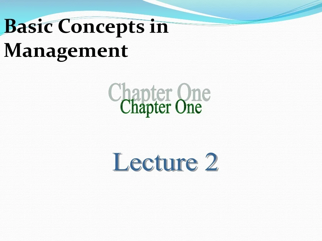PPT - Basic Concepts in Management PowerPoint Presentation, free ...