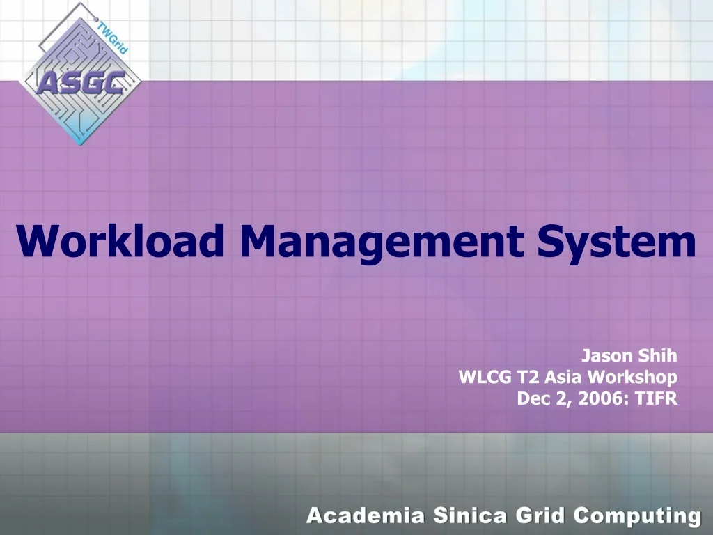 PPT - Workload Management System PowerPoint Presentation, free download ...