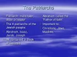 PPT - The Patriarchs of Israel PowerPoint Presentation, free download ...