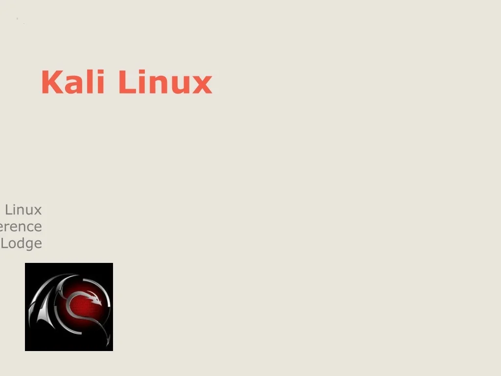 PPT - Kali Linux PowerPoint Presentation, free download - ID:9469881