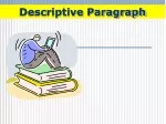 PPT - Descriptive Paragraph PowerPoint Presentation, free download - ID ...