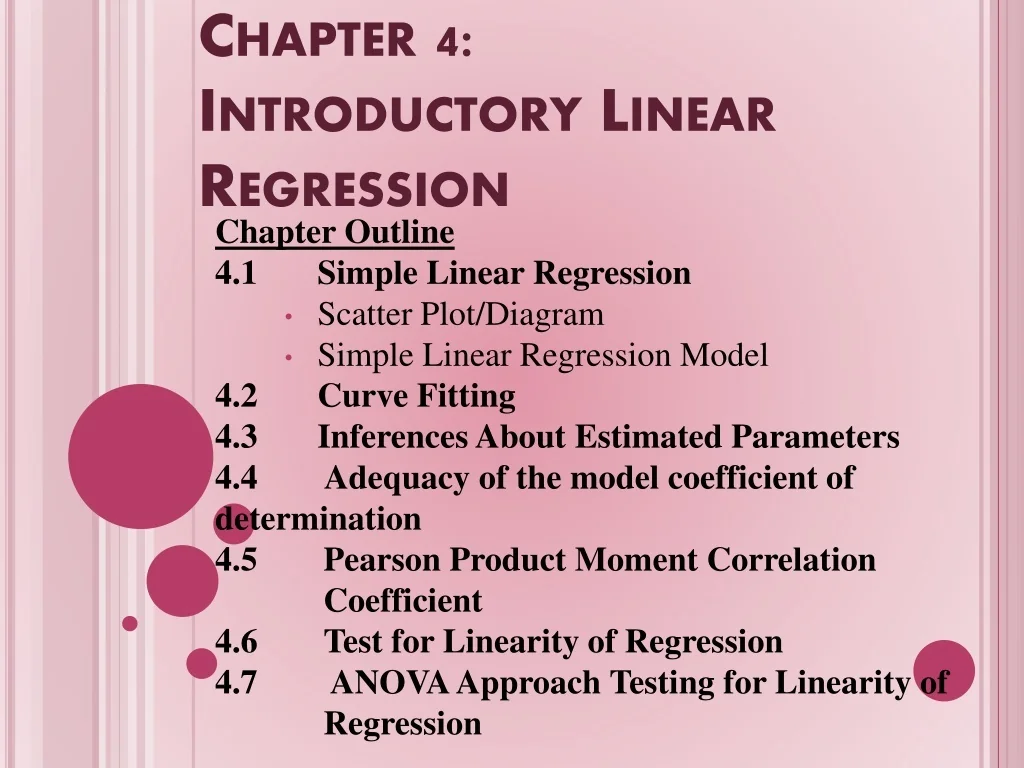 PPT - Introduction to Linear Regression in Statistics PowerPoint ...