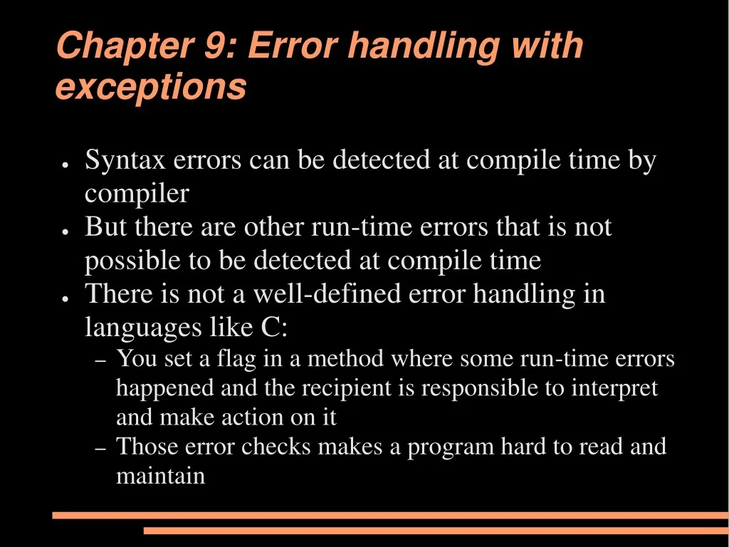 PPT - Advanced Exception Handling Techniques in Java PowerPoint ...