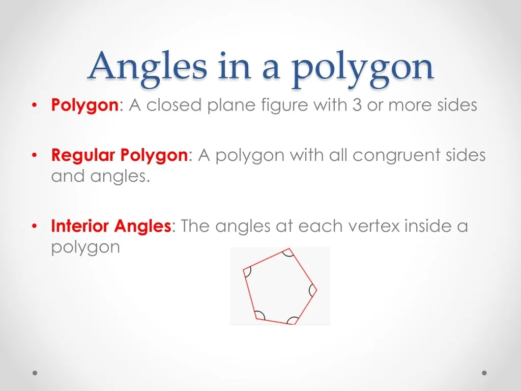 PPT - Polygon Angles and Properties PowerPoint Presentation, free ...