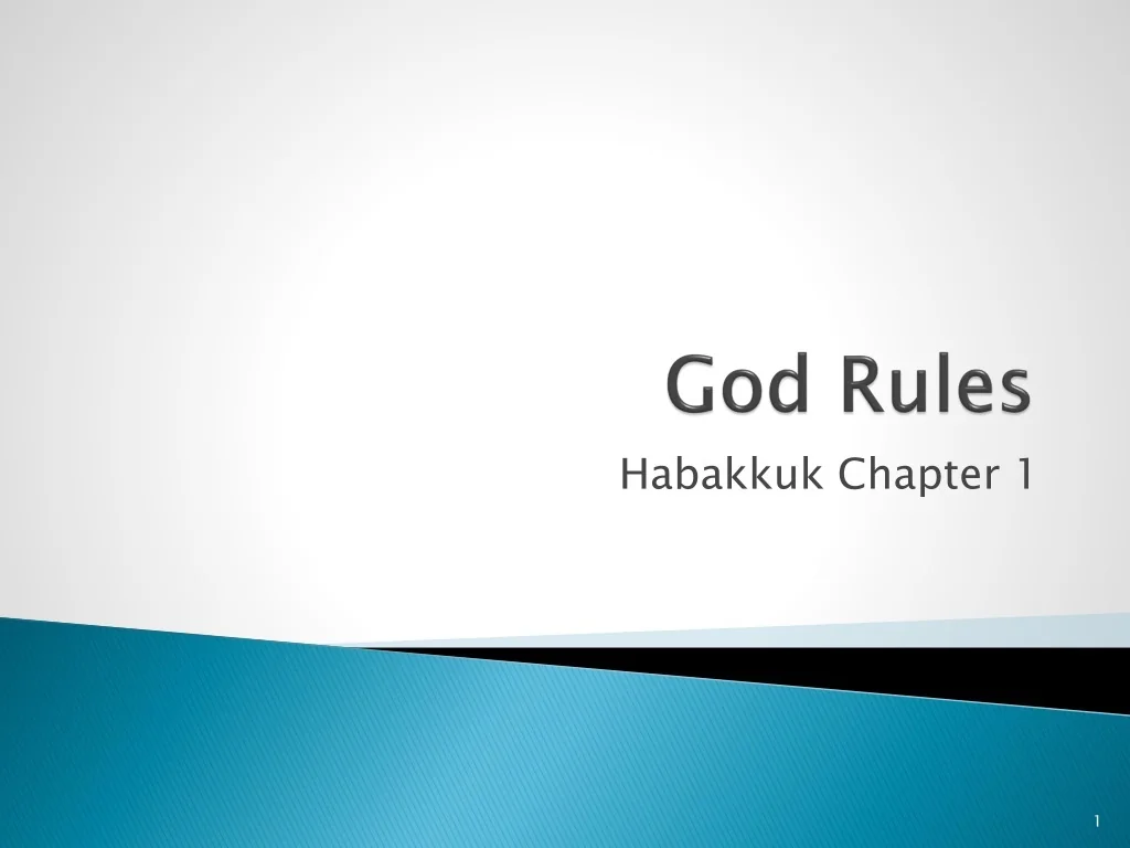 PPT - God Rules: The Sovereignty and Judgment of the Almighty ...