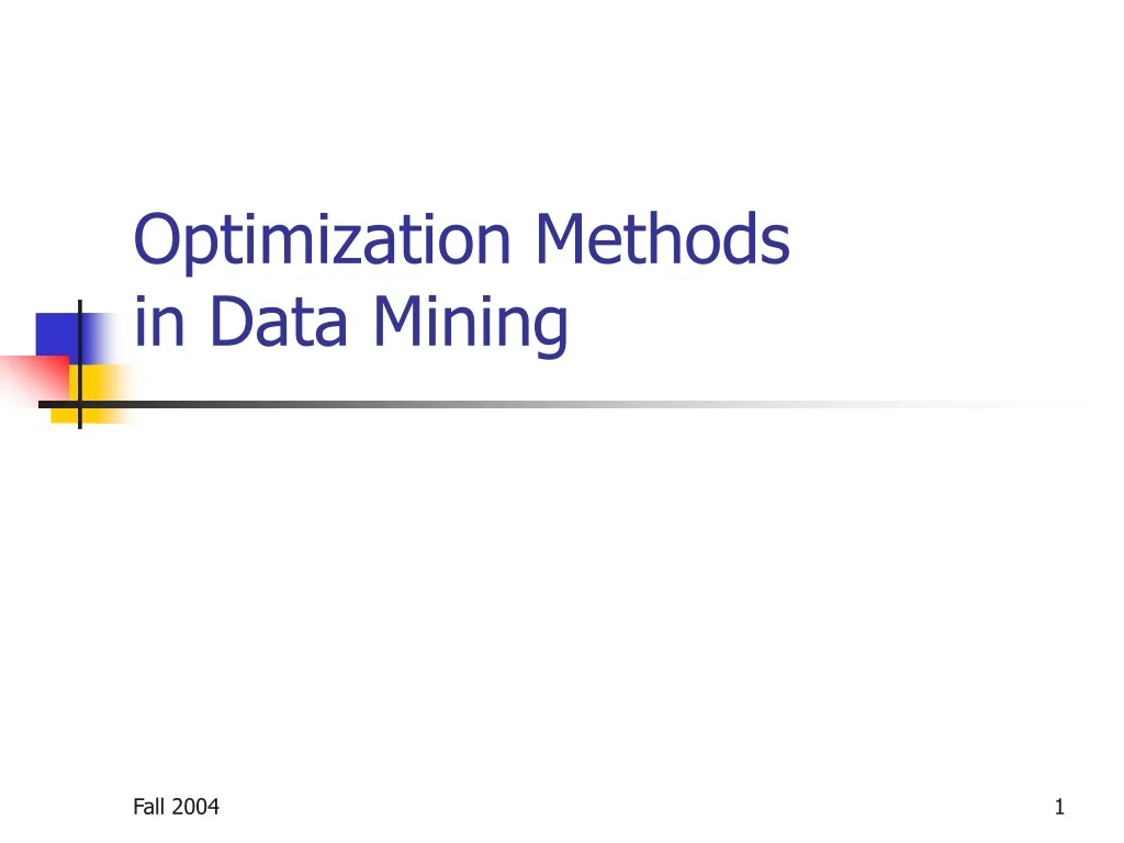PPT - Optimization Techniques in Data Mining: A Comprehensive Guide ...