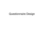 PPT - Questionnaire Design and Variables PowerPoint Presentation, free ...