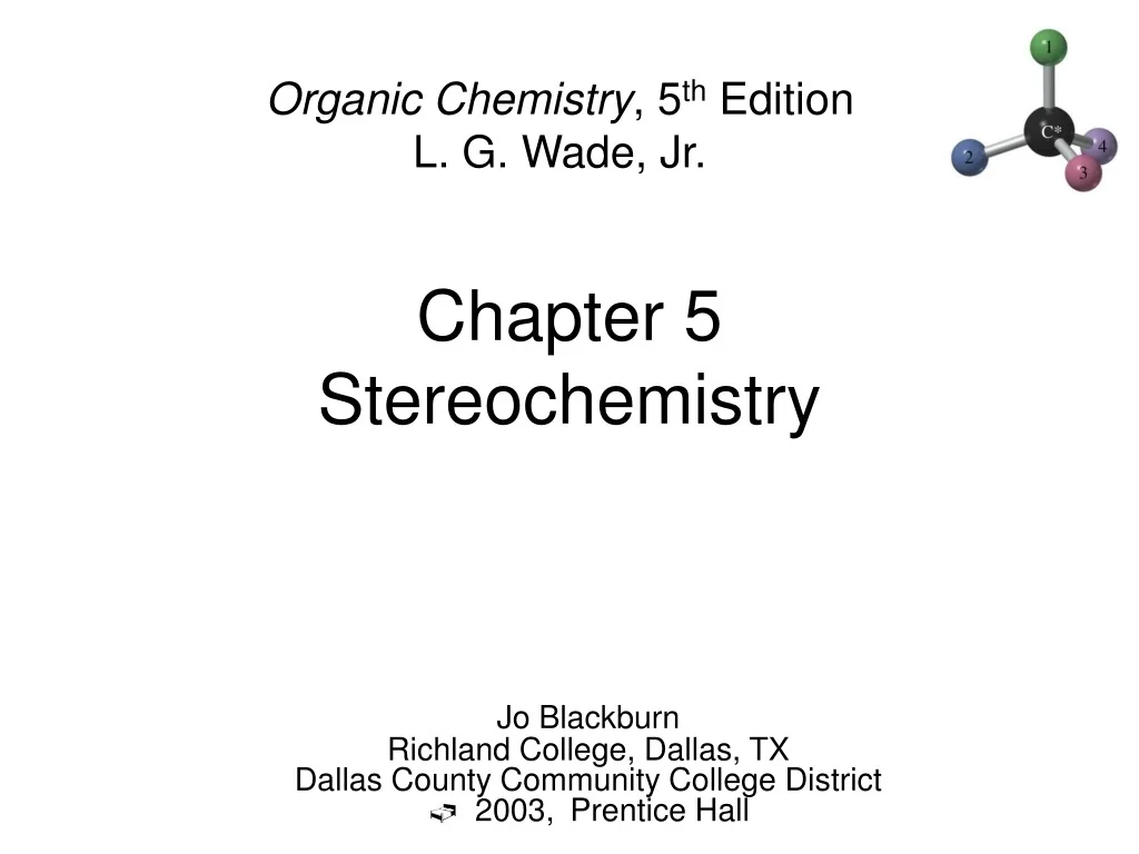 PPT - Chapter 5 Stereochemistry PowerPoint Presentation, free download ...
