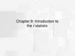 PPT - Chapter 9 Introduction to the t Statistic PowerPoint Presentation ...