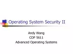 PPT - Operating System Security PowerPoint Presentation, free download ...