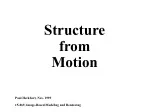 PPT - Structure from motion PowerPoint Presentation, free download - ID ...