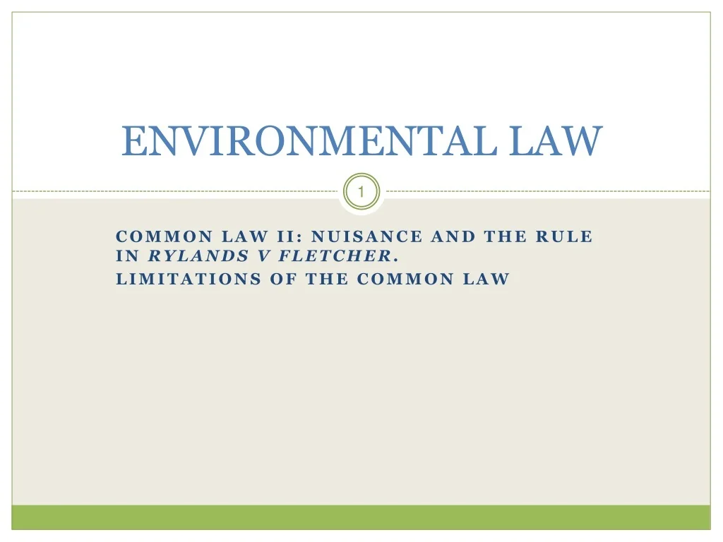 PPT - ENVIRONMENTAL LAW PowerPoint Presentation, free download - ID:9482535
