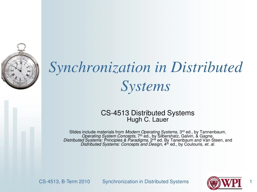 PPT - Synchronization in Distributed Systems PowerPoint Presentation ...