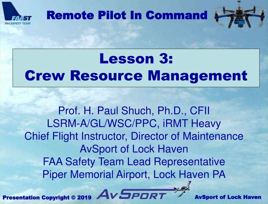 PPT - Crew Resource Management for Effective Aviation Communication ...