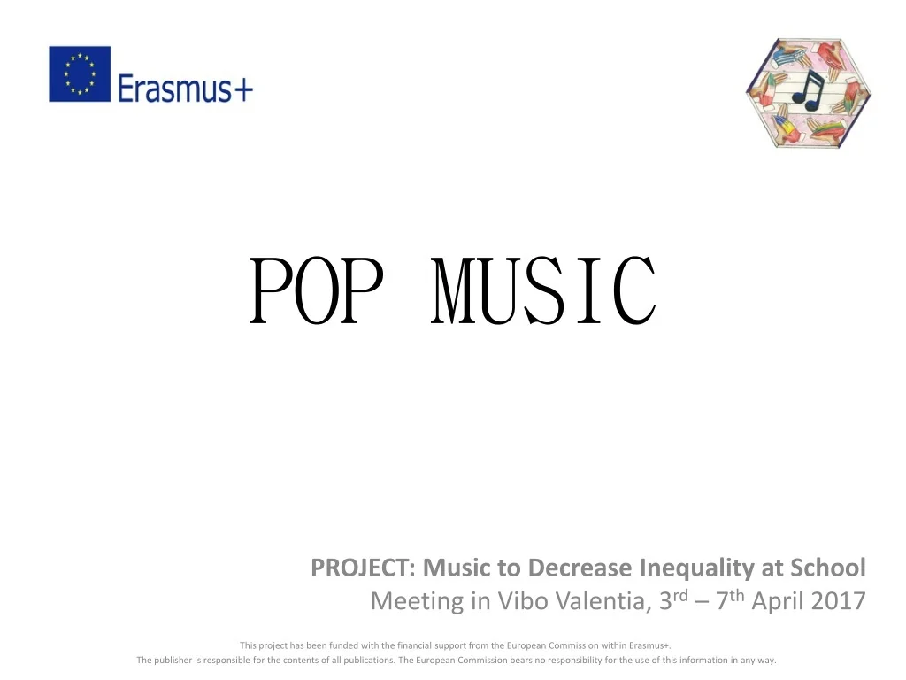 PPT - POP MUSIC PowerPoint Presentation, free download - ID:9485906