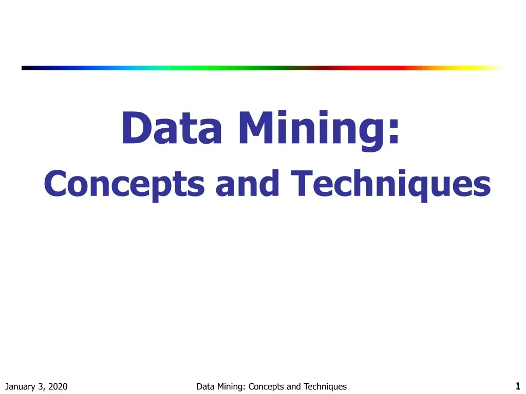 PPT - Evolution of Data Mining: Concepts and Techniques PowerPoint ...