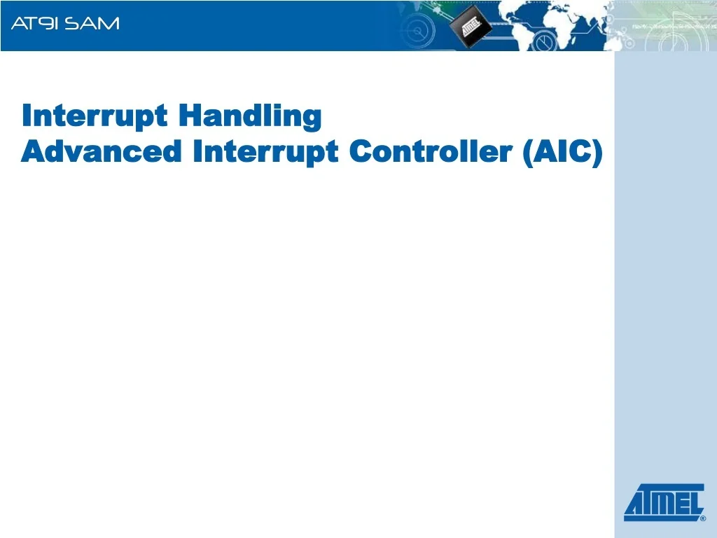 PPT - ARM Interrupt Controller and Handling Overview PowerPoint ...