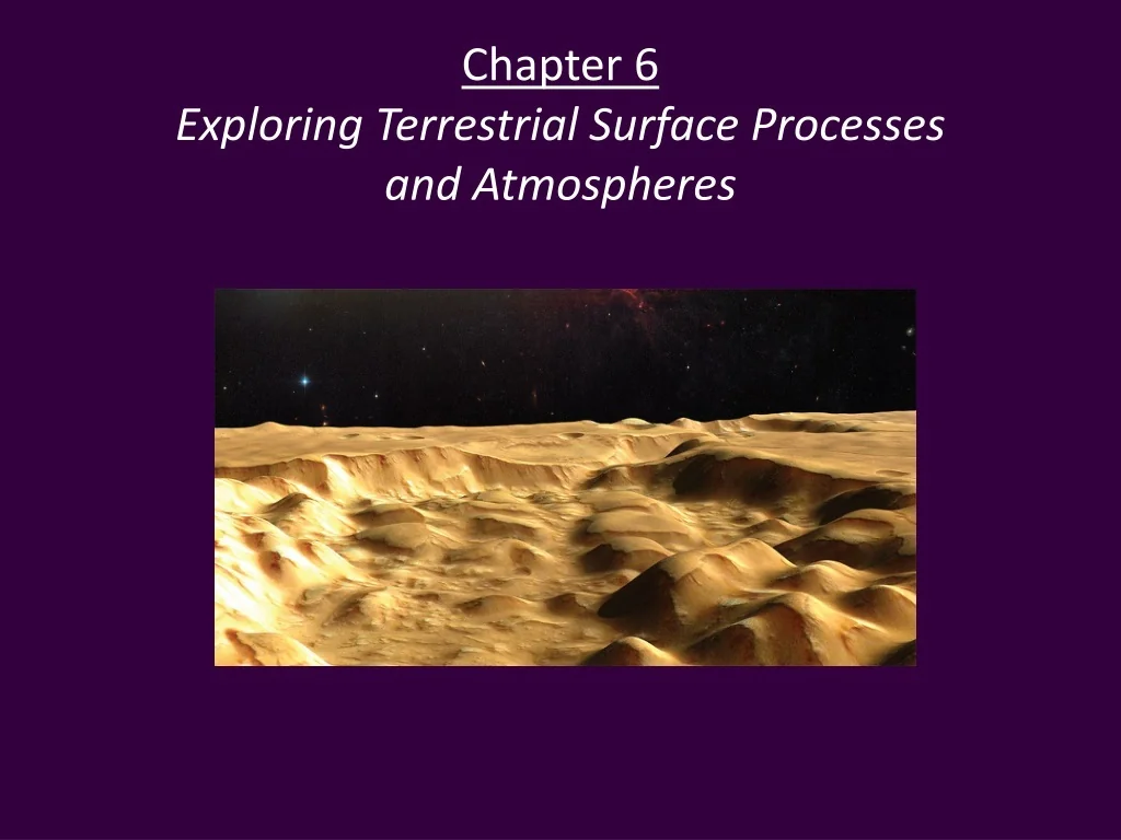 PPT - Exploring Terrestrial Surfaces and Atmospheres: Impact Craters ...