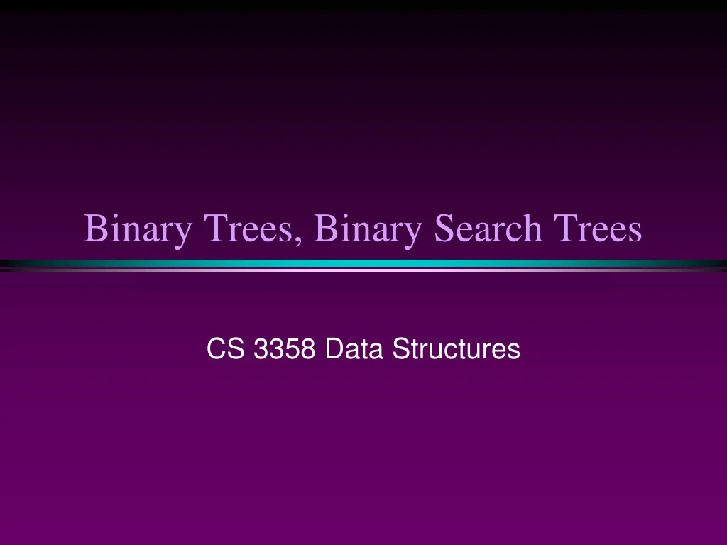 PPT - Trees and Binary Search Trees in Computer Science PowerPoint ...