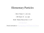 PPT - Chapter 43 Elementary Particles PowerPoint Presentation, free ...