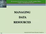 PPT - MANAGING DATA RESOURCES PowerPoint Presentation, free download ...