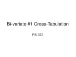 PPT - Cross Tabulation PowerPoint Presentation, free download - ID:345480