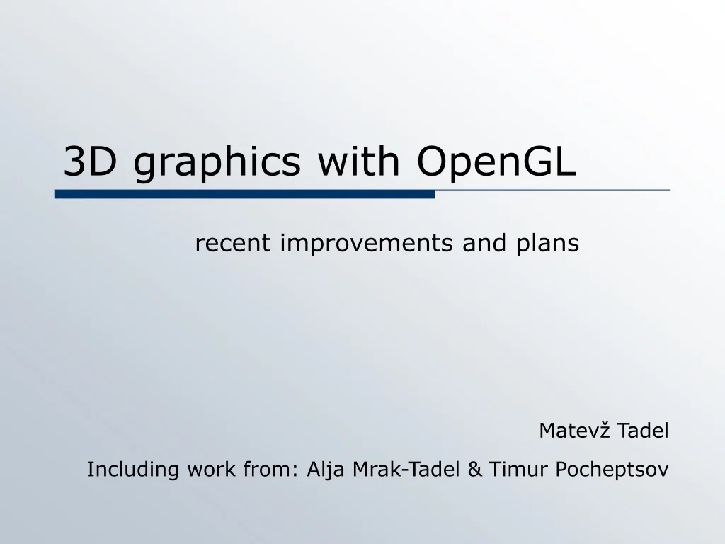 PPT - 3D graphics with OpenGL PowerPoint Presentation, free download ...