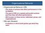 PPT - Organizational Behavior PowerPoint Presentation, free download ...