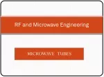 PPT - Microwave Engineering and Components PowerPoint Presentation ...